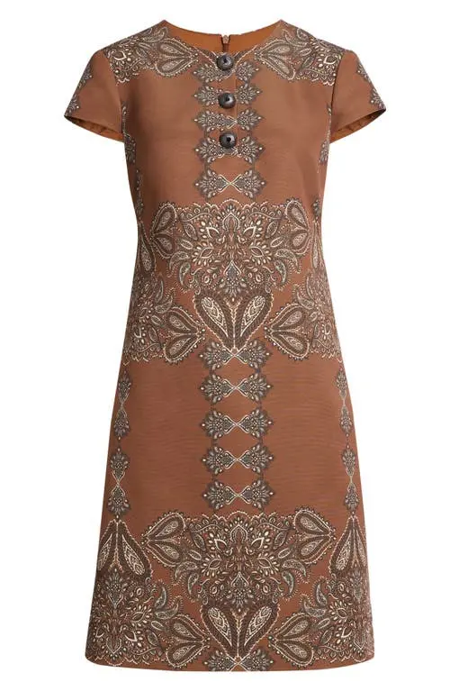 Vince Camuto Paisley Print Shift Dress