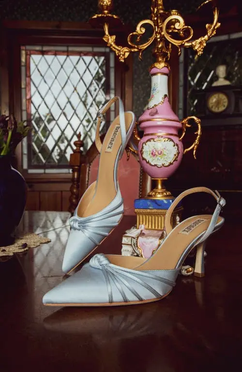 Badgley Mischka Yena" D'orsay Pump - White Satin