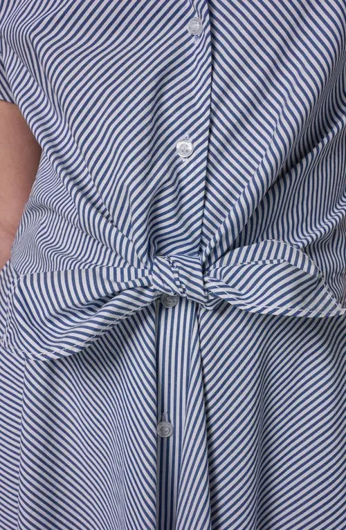 Donna Karan New York Stripe Midi Shirtdress