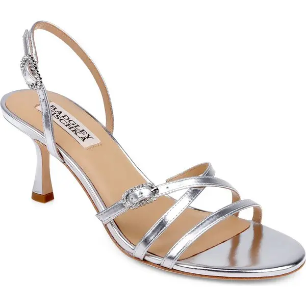 Badgley Mischka Yukon Slingback Sandal - Silver Metallic