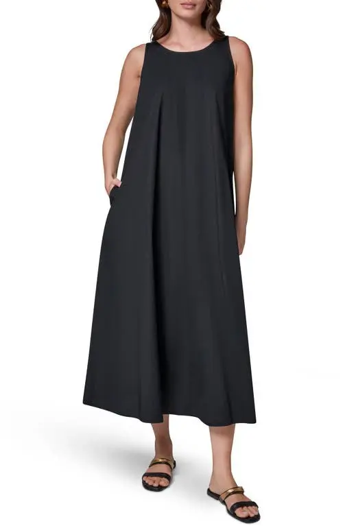 Donna Karan New York Stretch Cotton Maxi Dress - Black