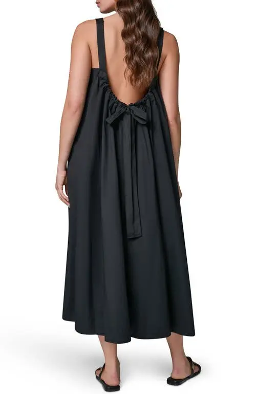 Donna Karan New York Stretch Cotton Maxi Dress - Black