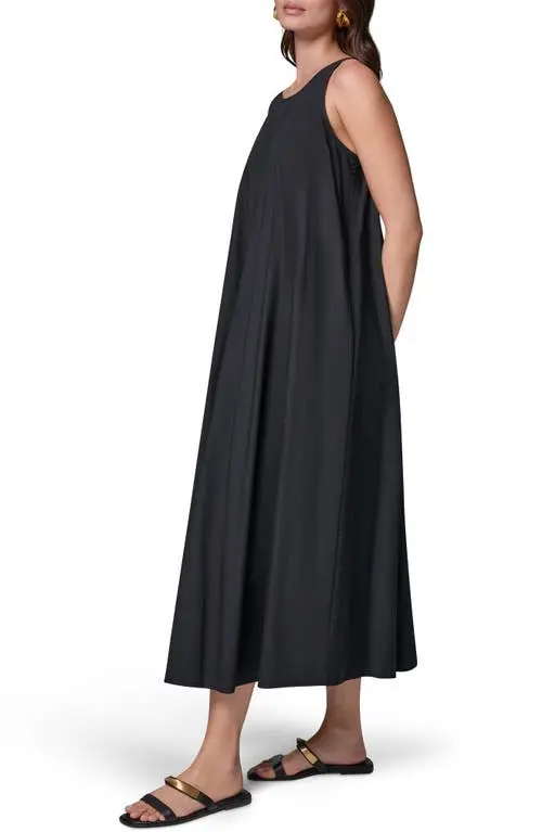 Donna Karan New York Stretch Cotton Maxi Dress - Black