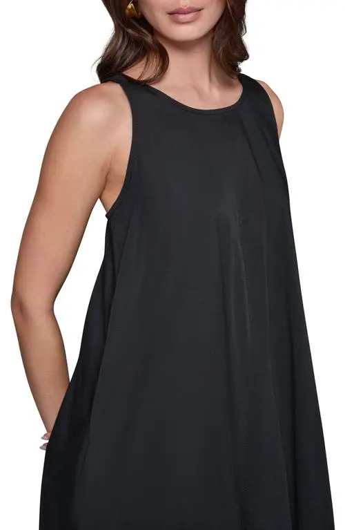 Donna Karan New York Stretch Cotton Maxi Dress - Black