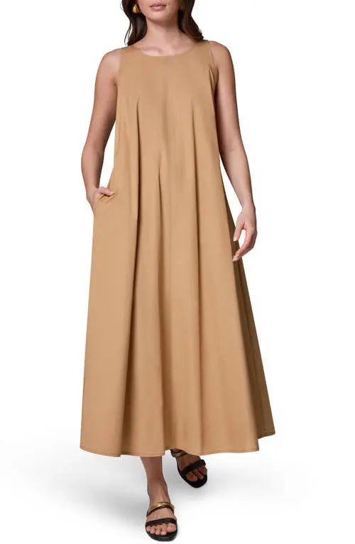 Donna Karan New York Stretch Cotton Maxi Dress - Fawn