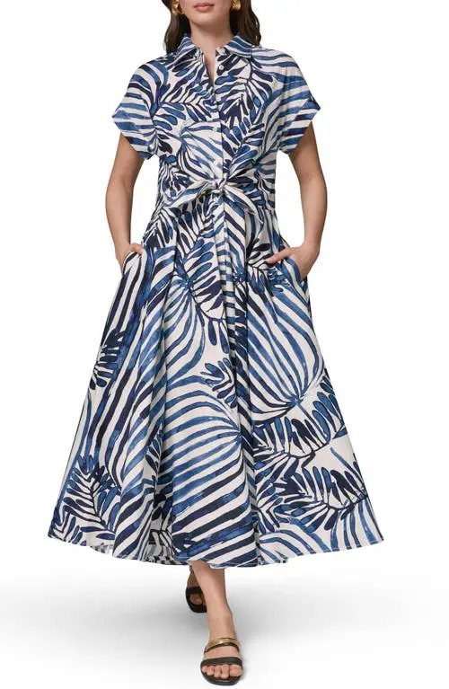 Donna Karan New York Tie-waist Midi Shirtdress - Night Fall