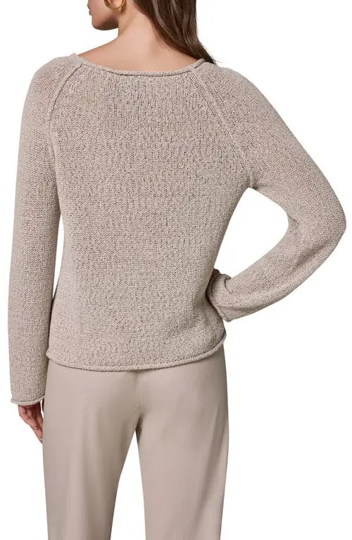 Donna Karan New York Easy Boat Neck Sweater - Sandstone Multi