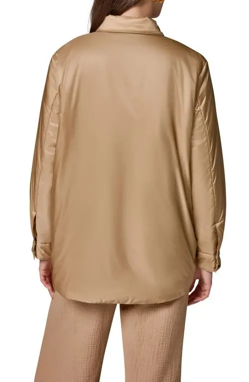 Donna Karan New York Snap Front Shirt Jacket - Fawn