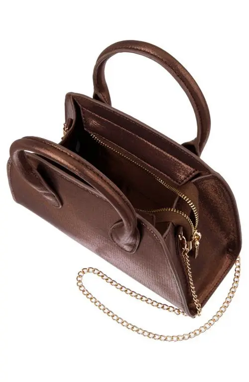 Nina Ainsley Top Handle Bag - Bronze