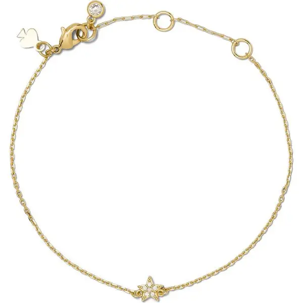 Kate Spade New York Star Charm Bracelet - Clear/gold
