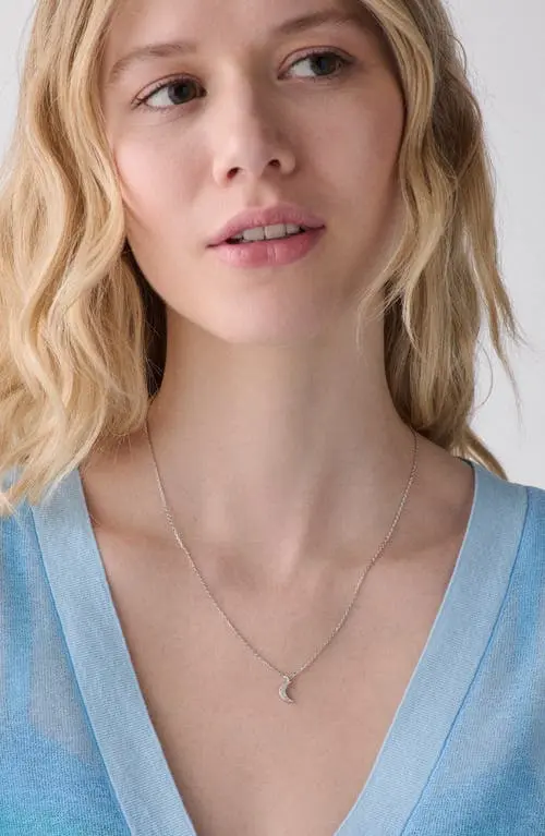 Kate Spade New York Pavé Moon Pendant Necklace