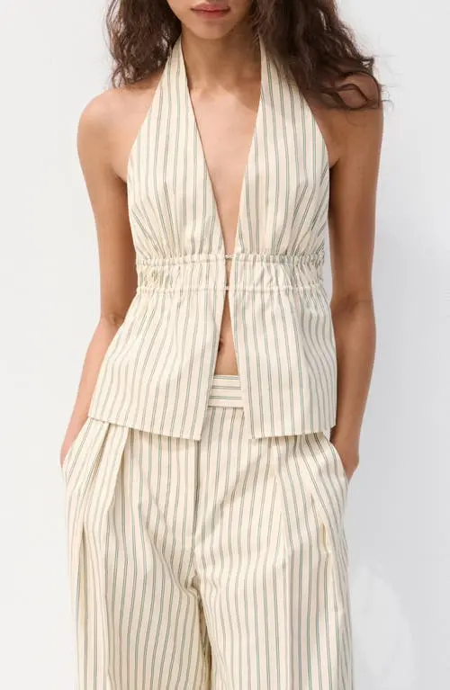 Mango Tatin Backless Halter Top - Yellow