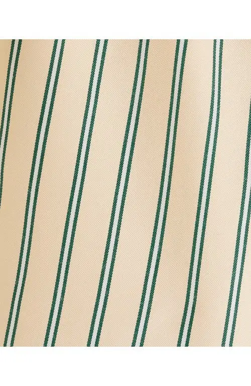 Mango Striped Halter Neck Top With Plunge Neckline