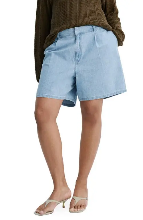 Mango Amelie Pleated Bermuda Shorts