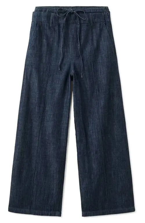 Mango Wide Leg Denim Pants
