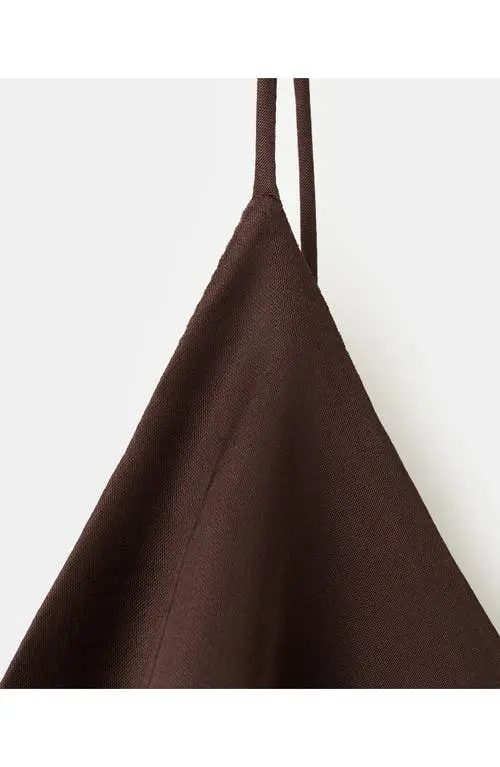 Mango Mono Deep V-neck Sleeveless Jumpsuit