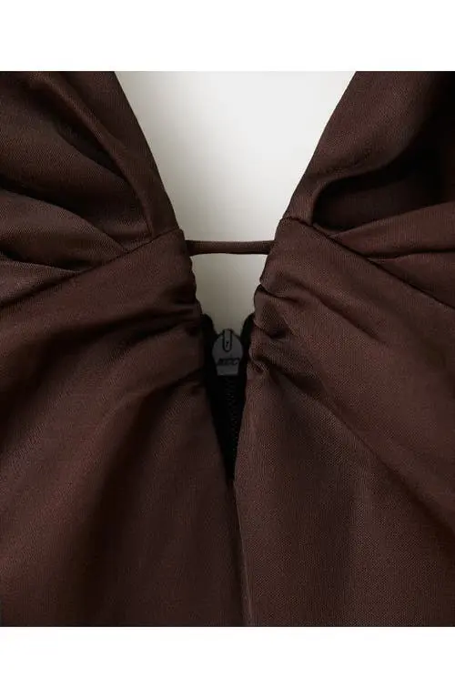 Mango Mono Deep V-neck Sleeveless Jumpsuit