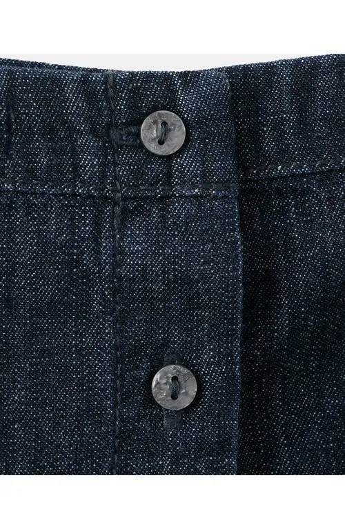 Mango Calonge Denim Top With Tie Straps