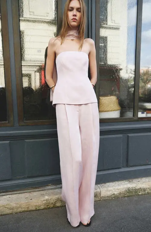 Mango Marina Scarf & Strapless Top Set