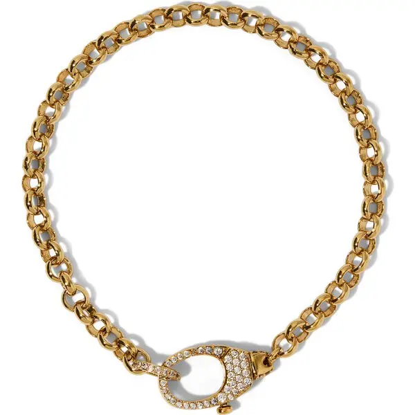 Nadri Gemini Pavé Line Bracelet - Gold