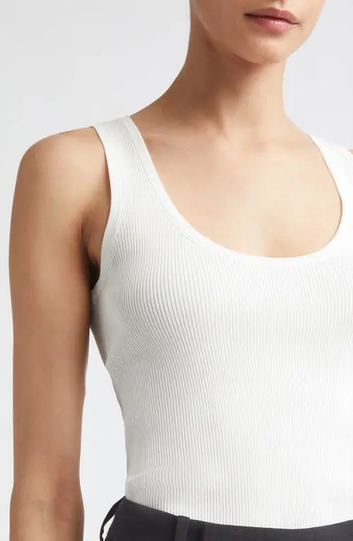 Max Mara Ribbed Scoop Neck Tank