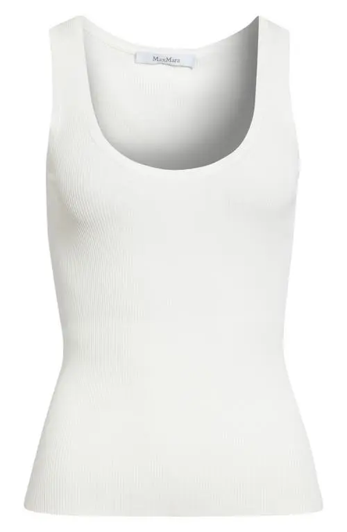 Max Mara Ribbed Scoop Neck Tank