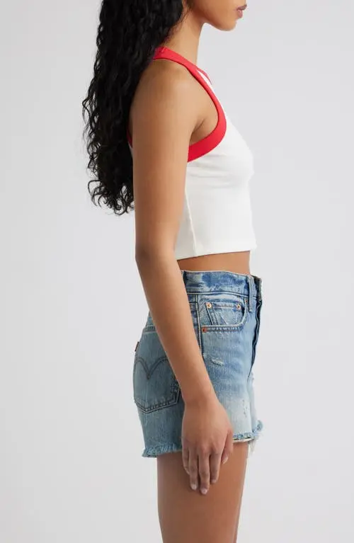 KULANI KINIS Ribbed Crop Tank With Seashell Graphic