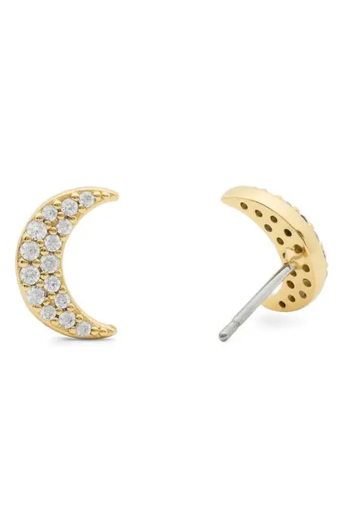 Kate Spade New York Pavé Moon Stud Earrings