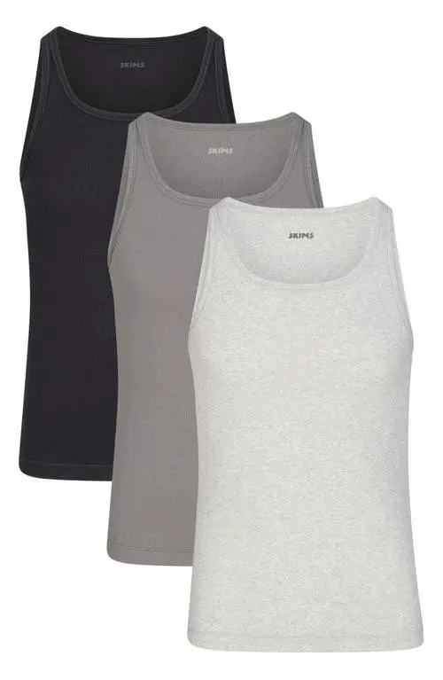 SKIMS Cotton Rib Tanks Assorted 3-pack