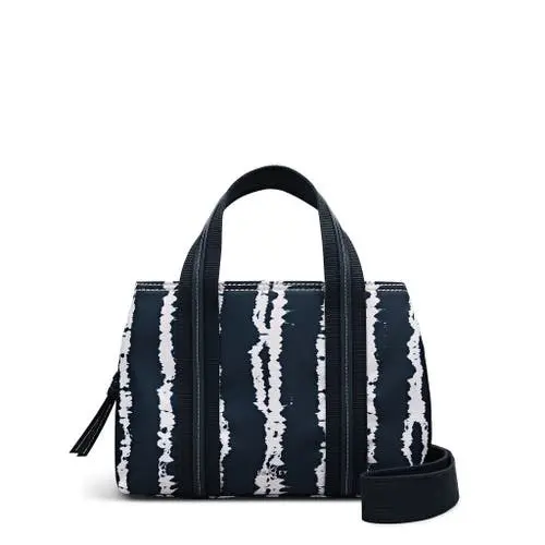 RADLEY Halley Row Tie Dye Stripe Ziptop Satchel Bag - Naval