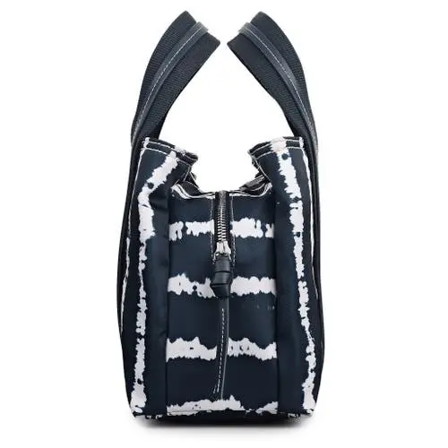 RADLEY Halley Row Tie Dye Stripe Ziptop Satchel Bag