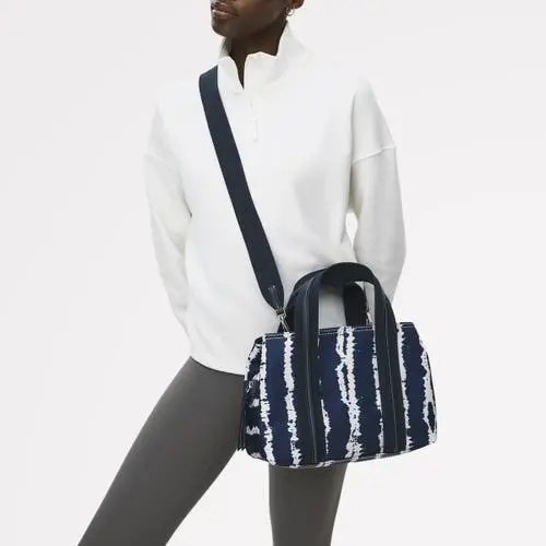 RADLEY Halley Row Tie Dye Stripe Ziptop Satchel Bag