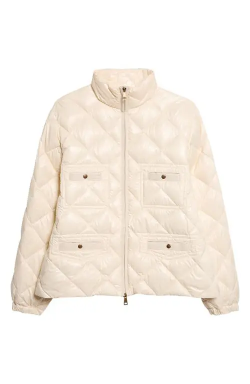 Moncler Lavaret Quilted Down Jacket - White