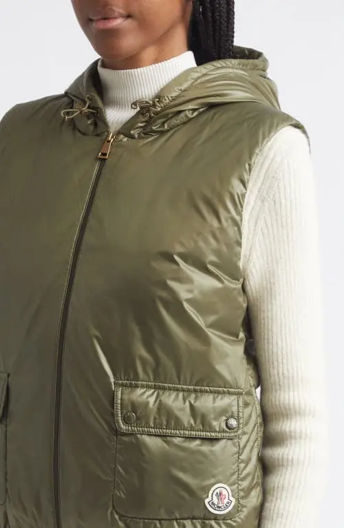 Moncler Lansette Hooded Down Vest
