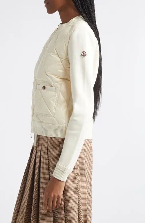 Moncler Quilted Front Cardigan