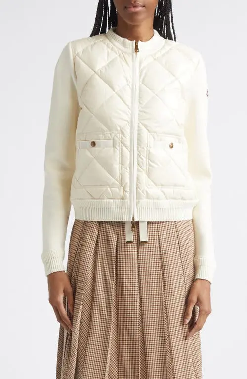 Moncler Quilted Front Cardigan