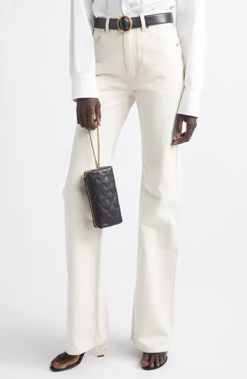Saint Laurent Cassandre Bijou Matelassé Leather Wristlet