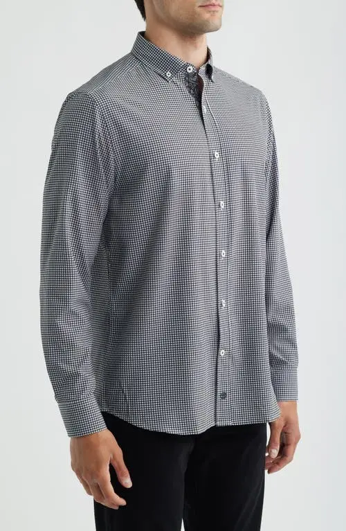 Johnston & Murphy Xc+™ Performance Game Day Gingham Button-up Shirt