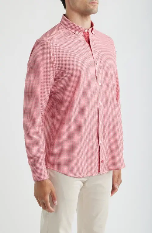 Johnston & Murphy Xc+™ Performance Game Day Gingham Button-up Shirt