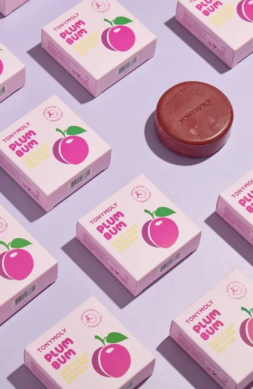 TONYMOLY Plum Bum Gentle Daily Body Exfoliating Bar