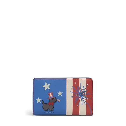 RADLEY Fireworks And Stripes Flapover Wallet - Cobalt