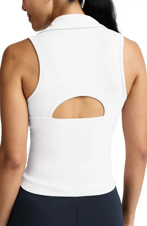 Beyond Yoga Sport Active Polo Tank - White