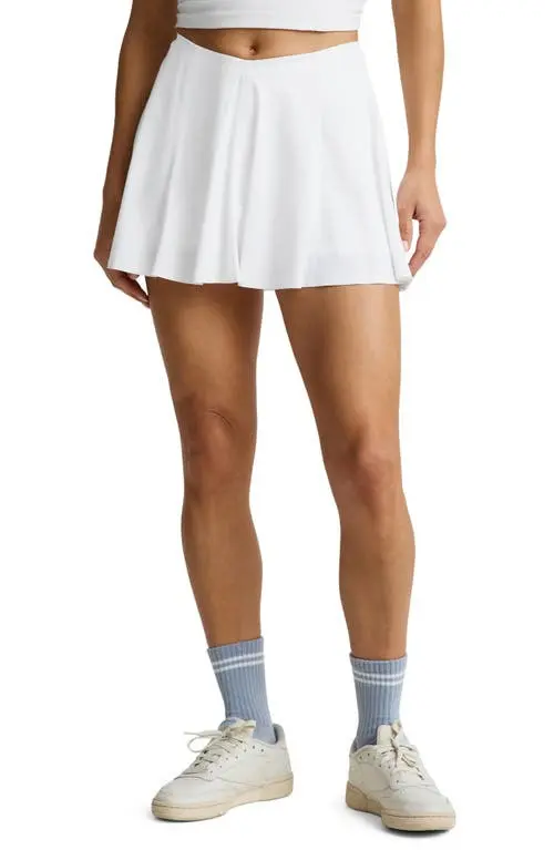 Beyond Yoga Performance Pleated Miniskort - White