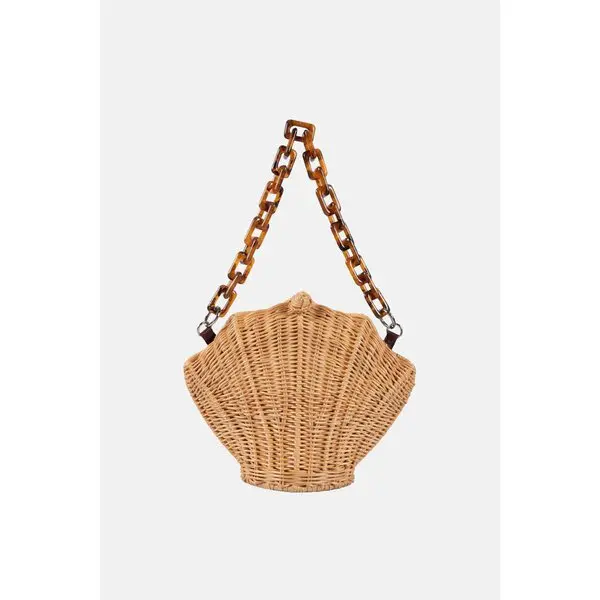 JELAVU Shelly Tortoise Crossbody Bag - Natural