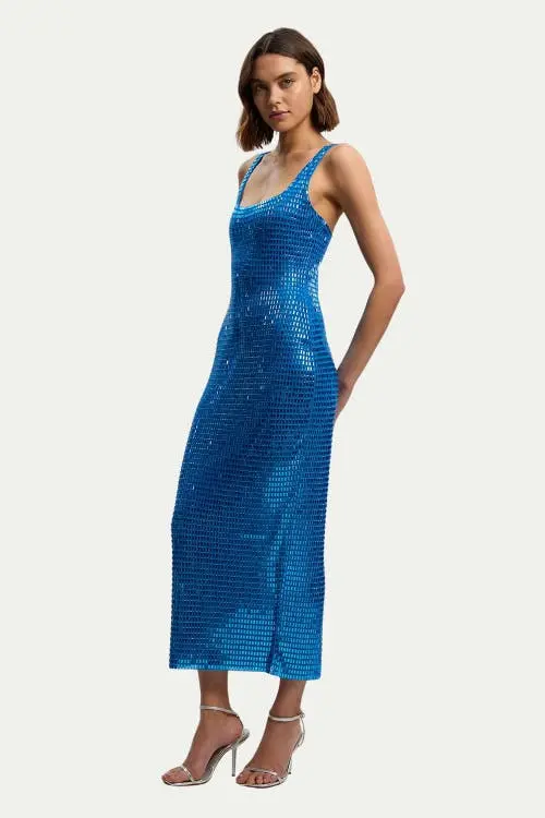 Karen Millen Crystal Embellished Jersey Midi Dress