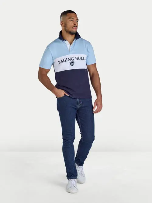 RAGING BULL Cut & Sew Rugby Shirt