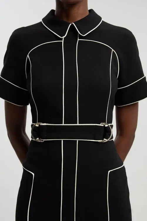 Karen Millen Compact Stretch Pencil Midi Dress