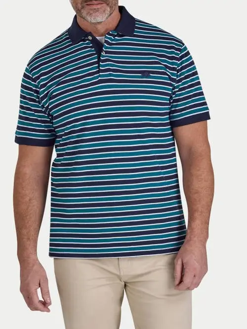 RAGING BULL Triple Stripe Pique Polo Shirt