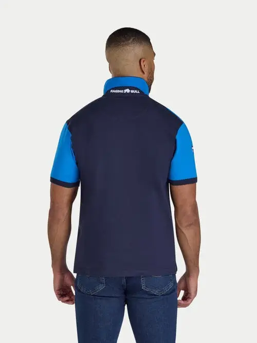 RAGING BULL Diagonal Stripe Polo Shirt