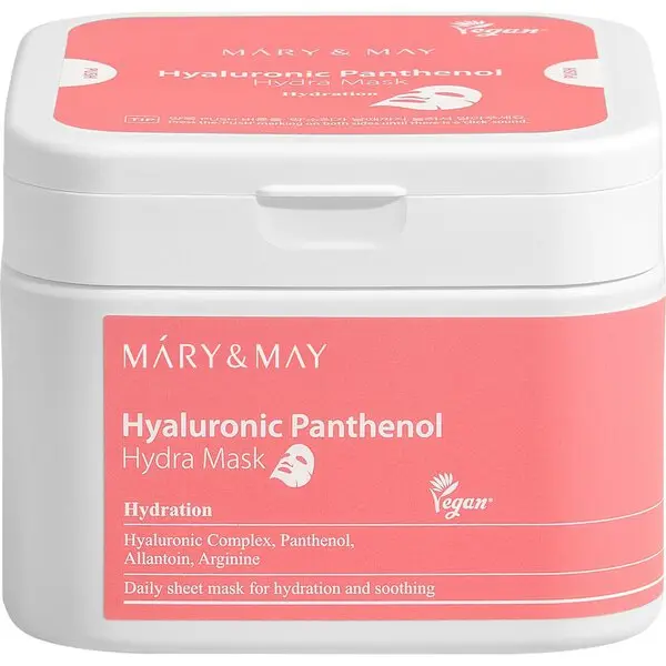 MARY&MAY Hyaluronic Panthenol Hydra Mask - No Color